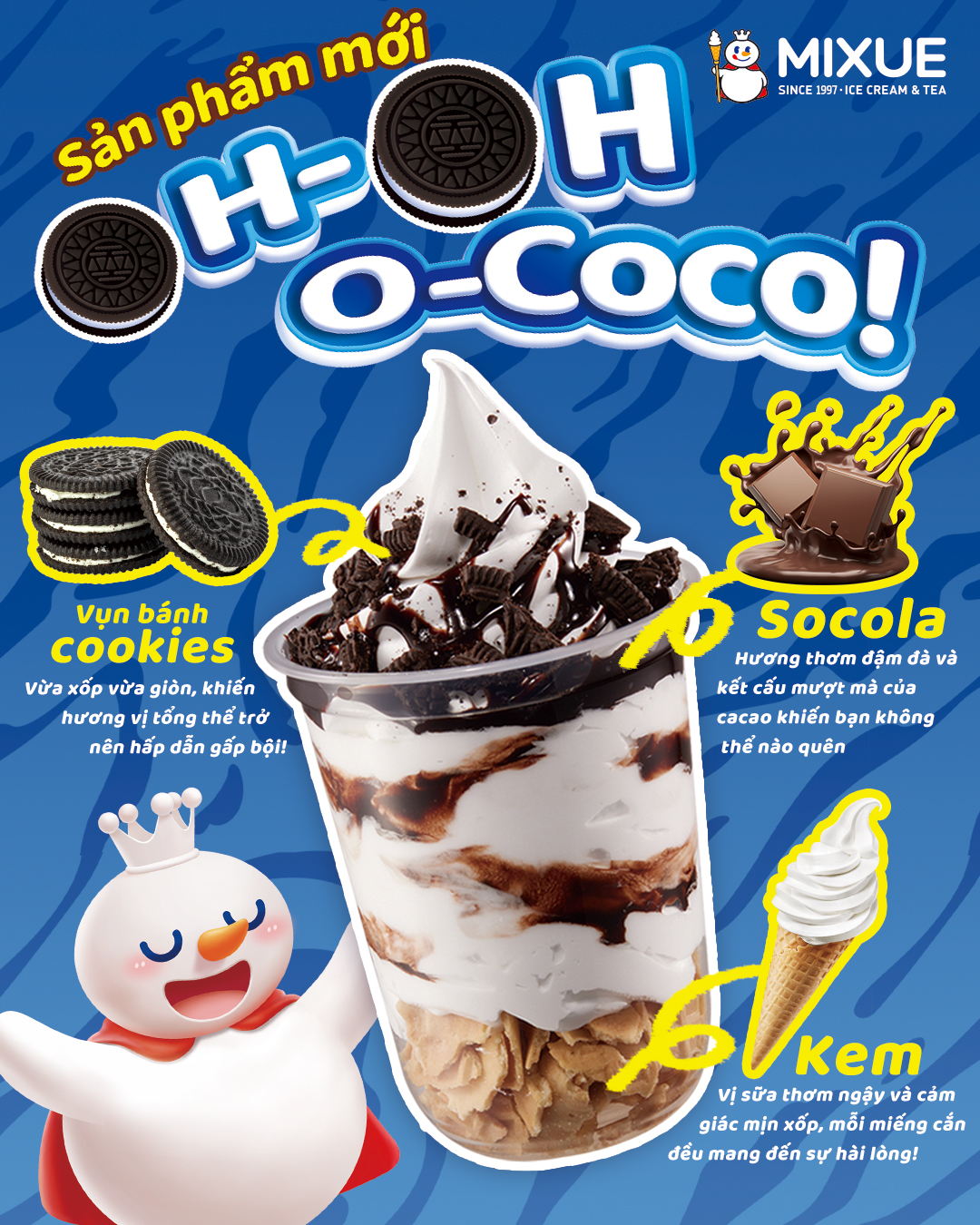 Lucky Sundae O-coco - Mixue Diêm Điền Mới
